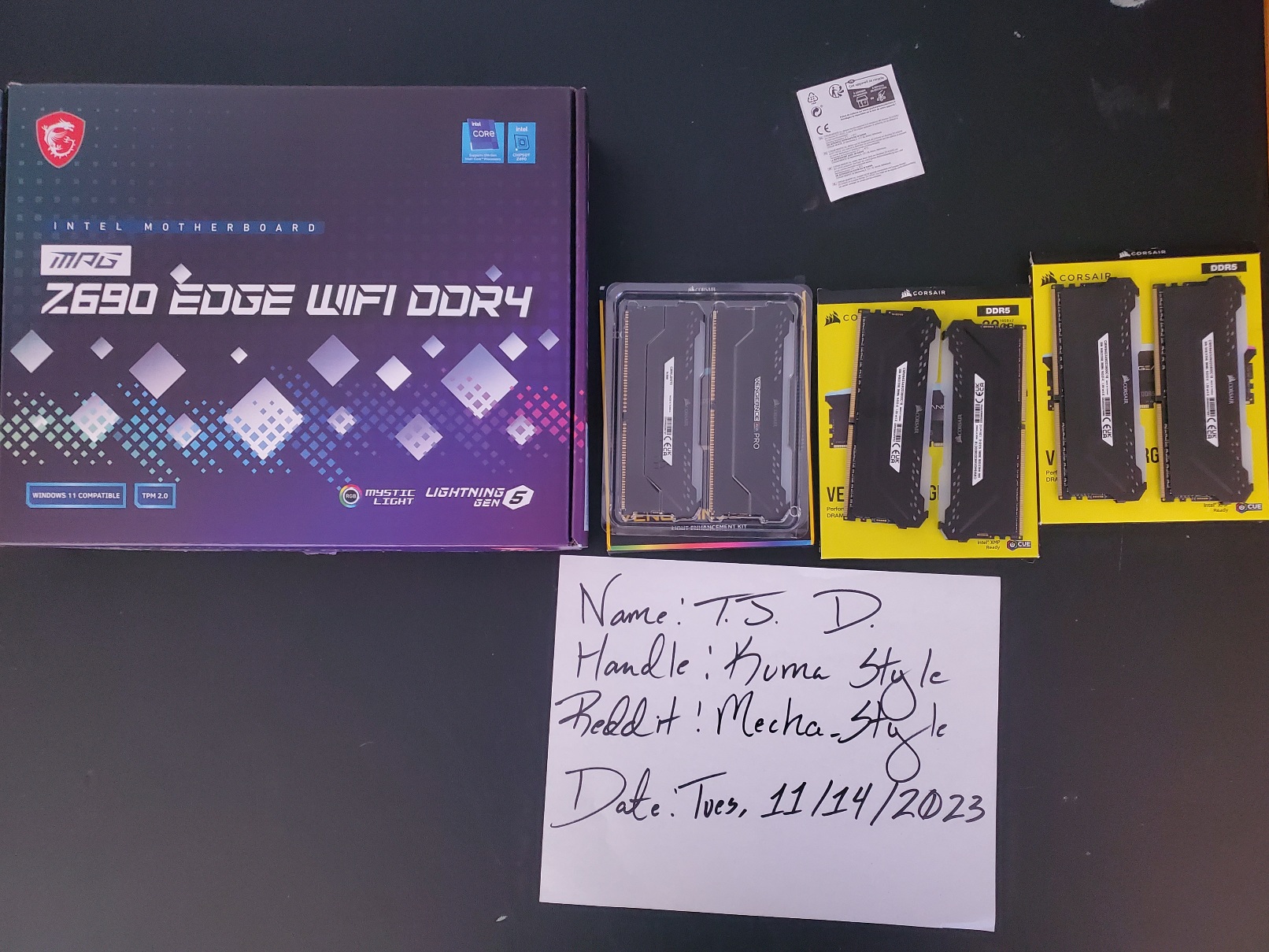 [USA-IL][H] MSI Z690 Motherboard, 128 GB Corsair Vengeance DDR4 Ram ...